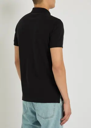 TOM FORD Logo-embroidered Piqué Polo Shirt - Black