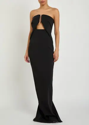 Rick Owens Cut-out Crepe Gown