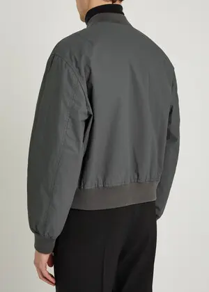 JIL SANDER Padded Cotton-poplin Bomber Jacket