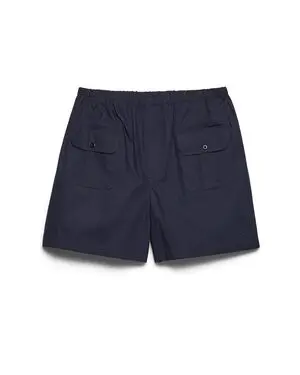 Prada Cotton Poplin Bermudas Blue