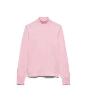 Prada Cotton Turtleneck Sweater - Pink