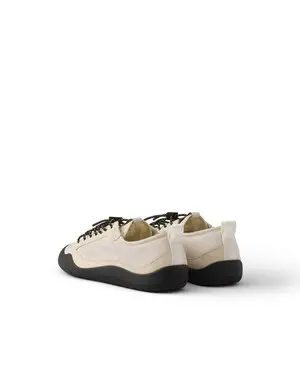 Prada Speedrock Re-nylon And Suede Sneakers