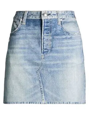 Rag & Bone Mini Denim Pencil Skirt - Blue
