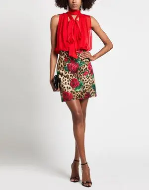 Dolce & Gabbana Mini Leopard-print Flared Skirt