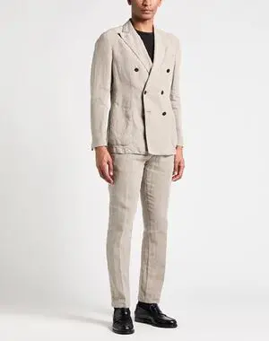 Boglioli Suit Sand Size Linen - Beige