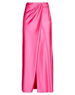 Pinko PINKO Polyester Satin Maxi Skirt Fuchsia