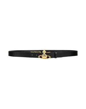 VIVIENNE WESTWOOD Cow Leather Belt - Black
