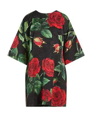 Dolce & Gabbana Floral Jacquard Mini Dress - Black