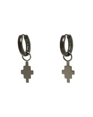 MARCELO BURLON COUNTY OF MILAN Logo Earrings - Black