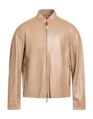 Emporio Armani Camel Lambskin Jacket