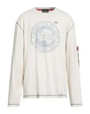 AERONAUTICA MILITARE T-shirt Size Cotton - Cream