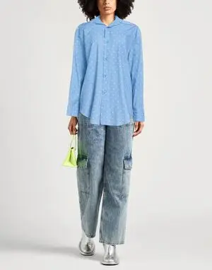 Marni Polka-dot Poplin Shirt - Azure
