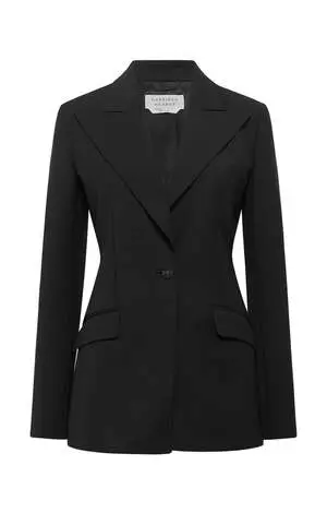 Gabriela Hearst Leiva Sportswear Wool Blazer - Black