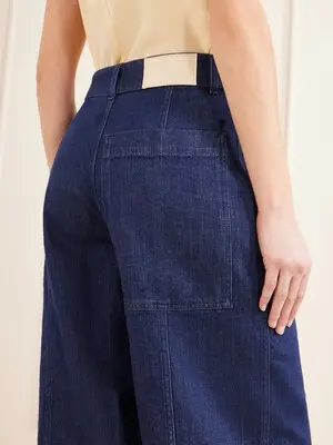 Another Tomorrow Organic High-rise Wide-leg Jeans