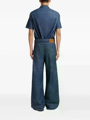 Marni Five-pocket Frayed Jeans - Blue