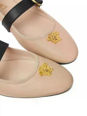 Versace La Medusa Nappa Ballet Flats
