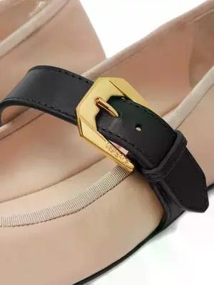 Versace La Medusa Nappa Ballet Flats