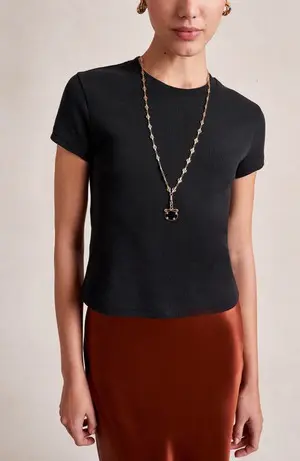 LA LIGNE Brodie Ribbed Tee