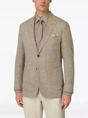 Boggi Milano Micro-textured Single-breasted Blazer