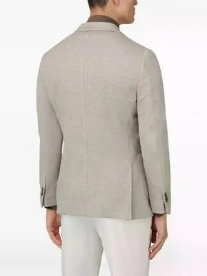 Boggi Milano Textured Patch-pocket Blazer - Neutrals