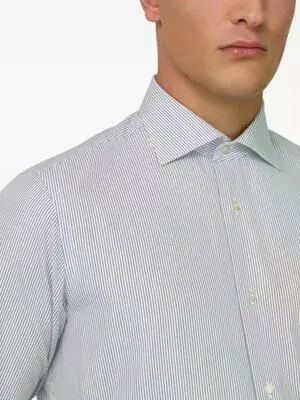 Boggi Milano Windsor-collar Striped Shirt