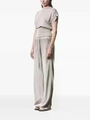 THOM KROM Gathered T-shirt - Grey