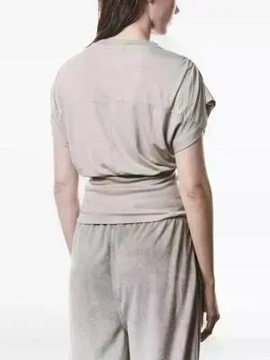 THOM KROM Gathered T-shirt - Grey