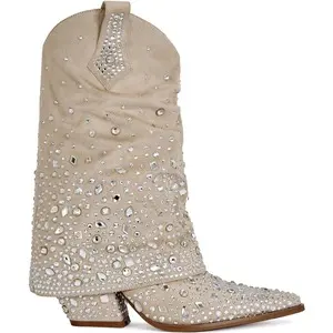 Azalea Wang Embellished Booties