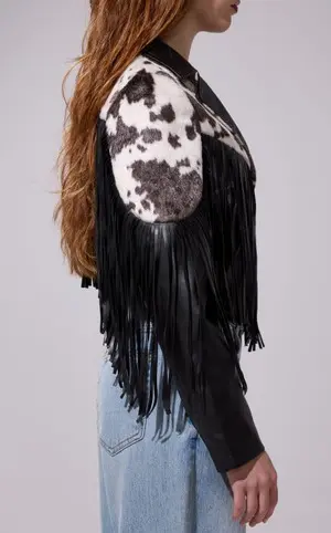 AZALEA WANG Olandria Fringe Jacket
