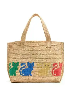 Valentino Garavani Large Raffia Tote Bag