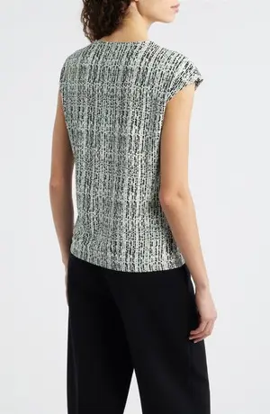 Anne Klein Pleated Sleeveless Top
