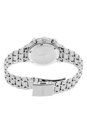 SEIKO WATCHES Essentials Chronograph Bracelet Watch - Black