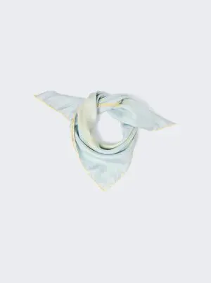 Jacquemus Printed Silk Scarf And Yellow - Blue