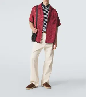 Valentino Garavani Cherryfic Jacquard Bowling Shirt