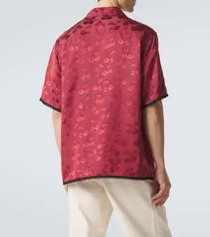 Valentino Garavani Cherryfic Jacquard Bowling Shirt