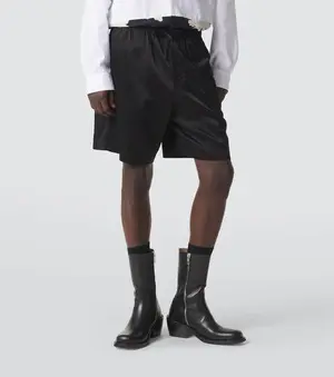 Dries Van Noten Gathered Bermuda Shorts