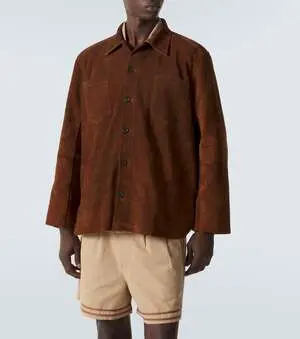 BODE Suede Overshirt - Brown