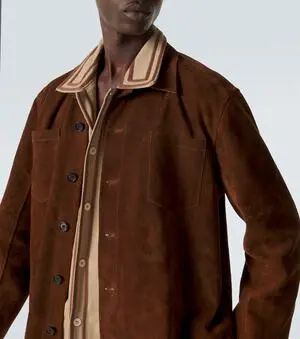 BODE Suede Overshirt - Brown