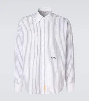 BODE Pinstripe Cotton Poplin Shirt