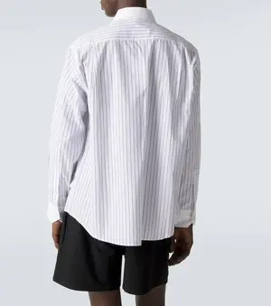 BODE Pinstripe Cotton Poplin Shirt