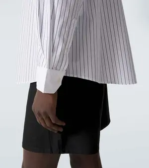 BODE Pinstripe Cotton Poplin Shirt