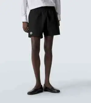 BODE Logo Cotton Twill Bermuda Shorts