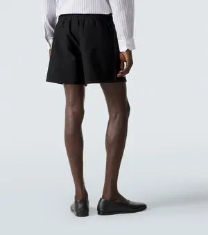 BODE Logo Cotton Twill Bermuda Shorts