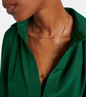 Loewe Anagram Bombé Pendant Necklace