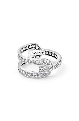 Lagos Caviar Spark Linear Diamond Ring