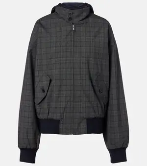 Women's Plaid Crew Neck Jackets