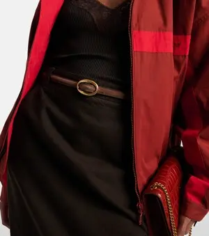 Saint Laurent Suede Belt - Brown