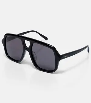 Loewe Slim Aviator Sunglasses - Black