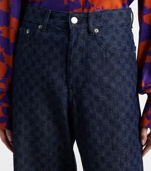 Dries Van Noten Floral Wide-leg Jeans
