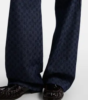 Dries Van Noten Floral Wide-leg Jeans
